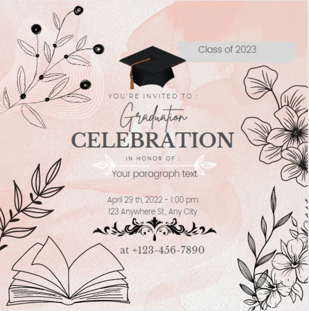 Custom Made Graduation Invitation - Etsy