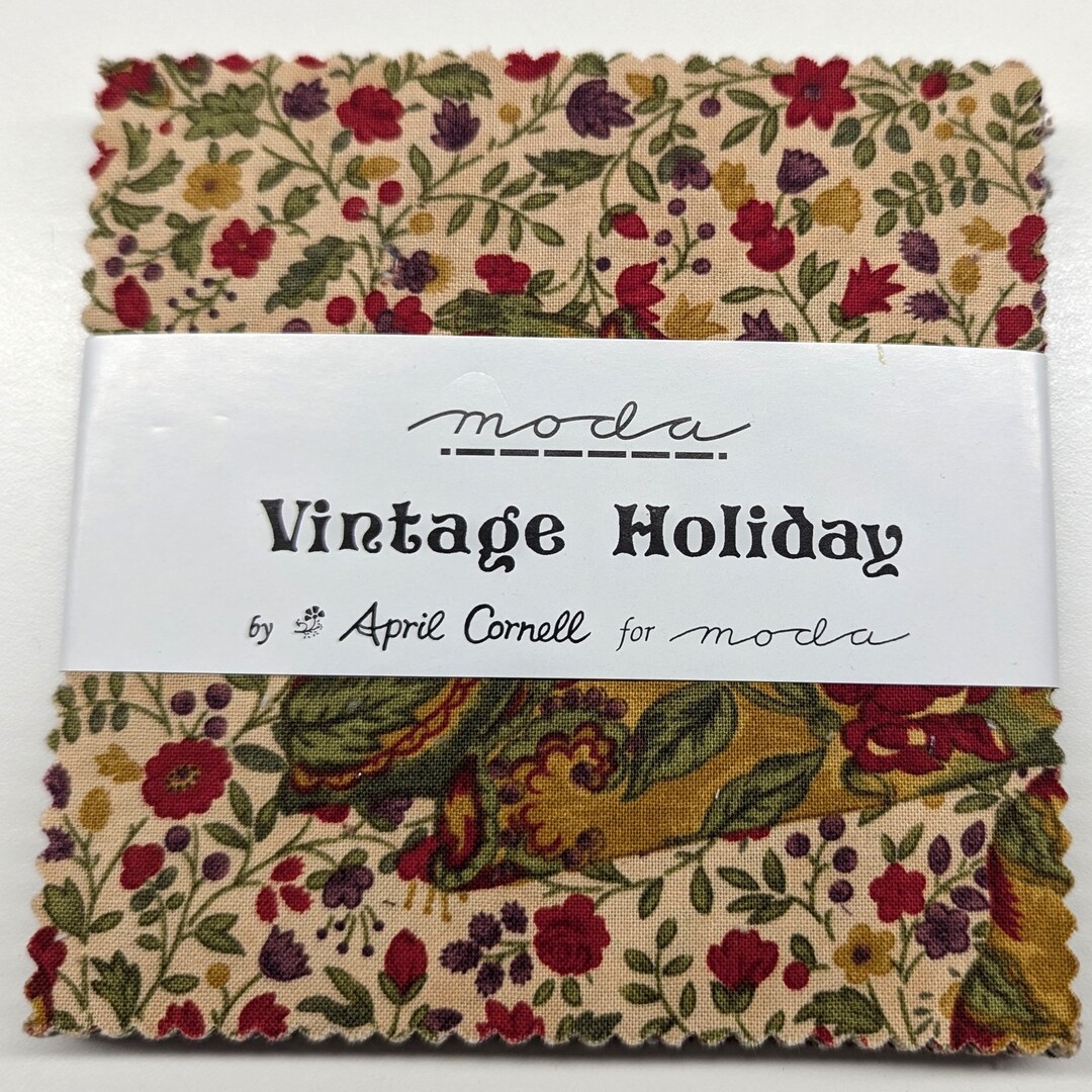 OOP Vintage Holiday Moda Charm Pack 40pc 5" Squares April Cornell - Etsy