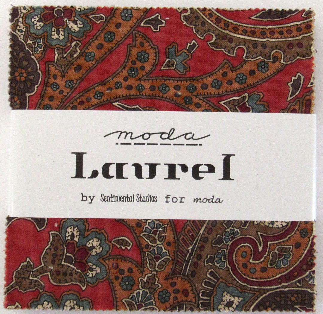 Laurel 38pc Charm Pack Sentimental Studios Moda Precut Cotton Squares ...
