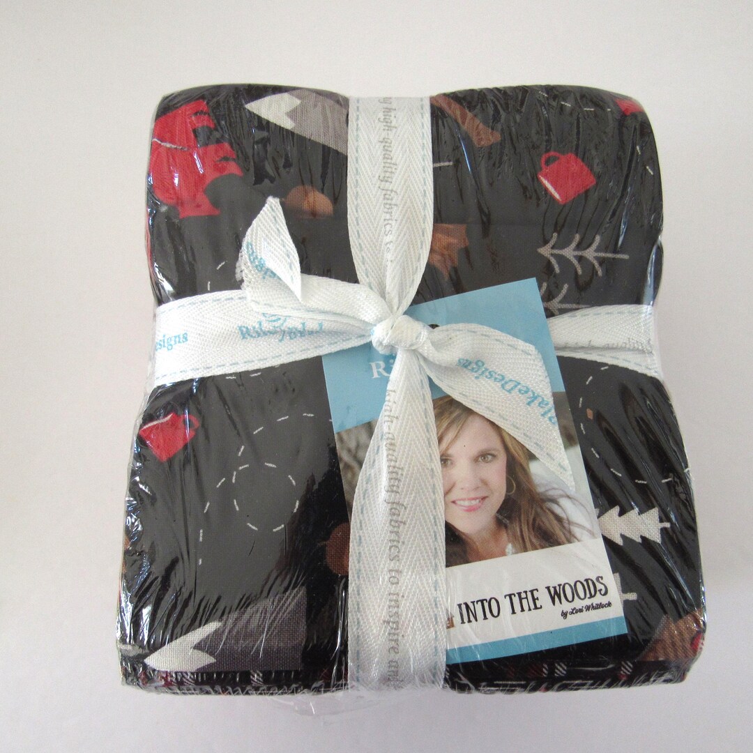 Lori Whitlock Riley Blake Design 24pc Fat Quarter Into the Woods 18"x22 ...