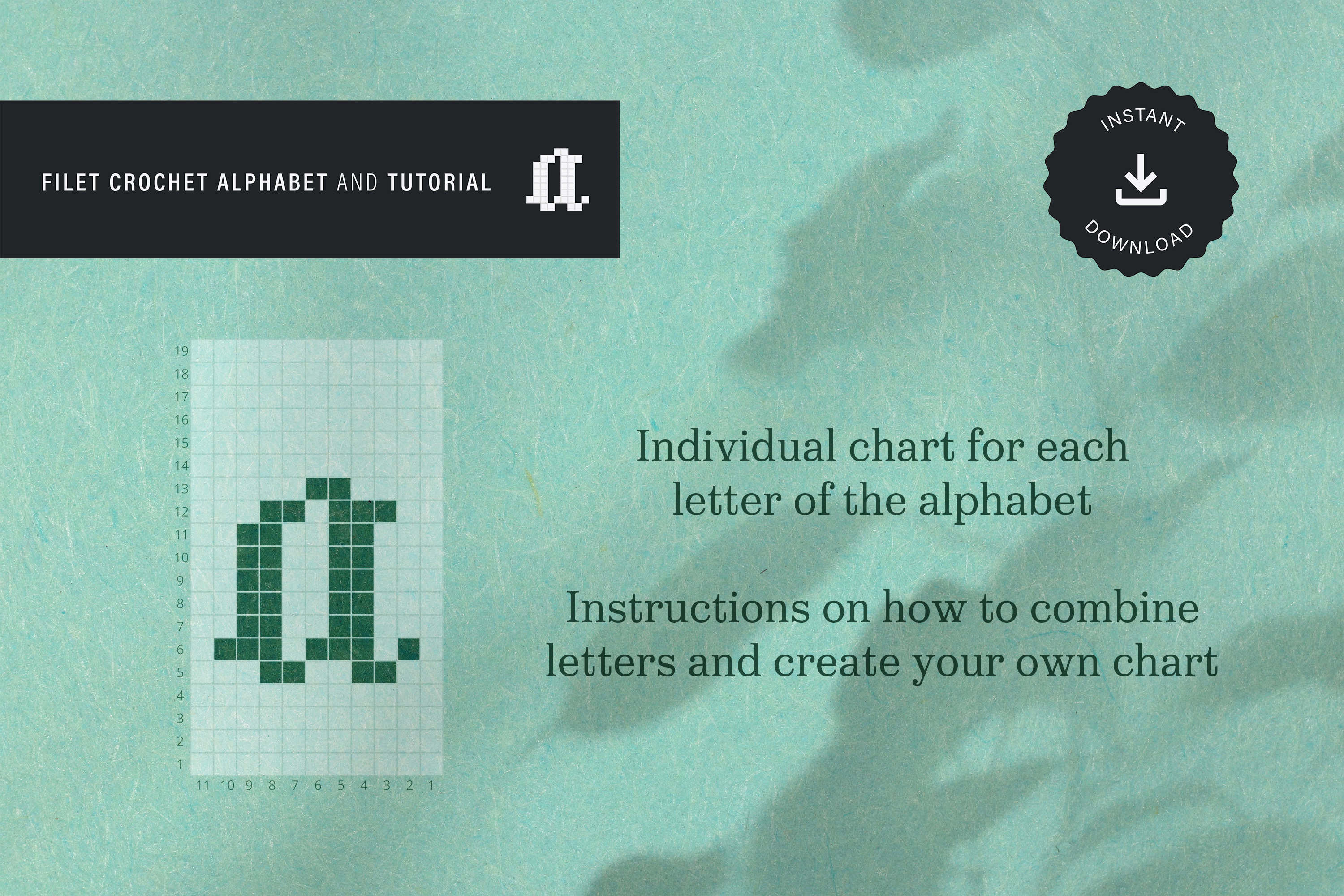 Vintage Filet Crochet Alphabet and Tutorial - Etsy