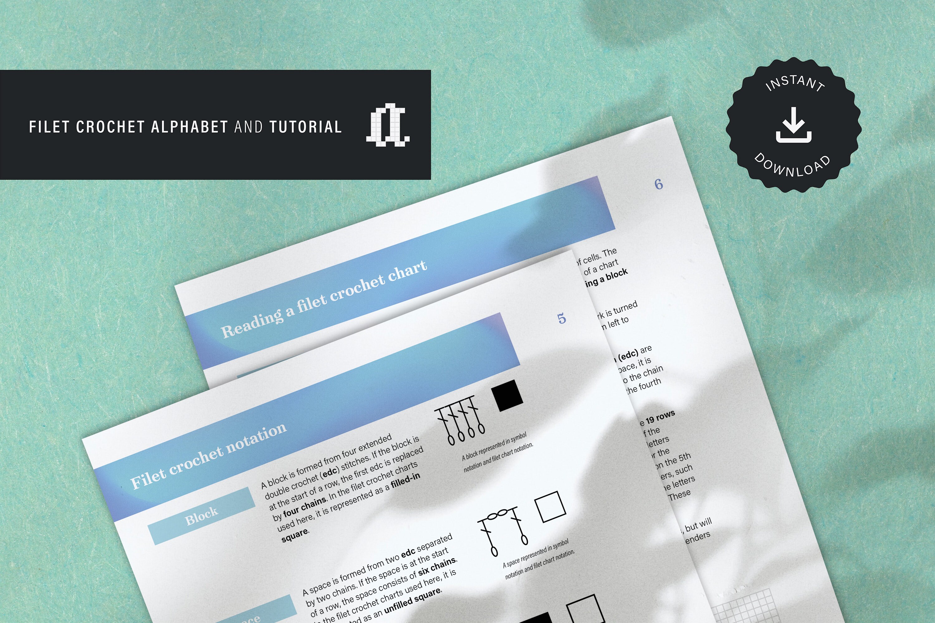 Vintage Filet Crochet Alphabet and Tutorial - Etsy