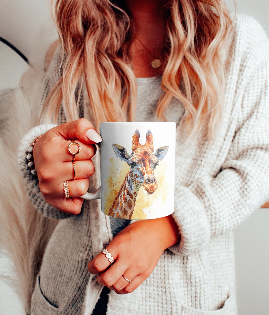 Giraffe Watercolor Coffee Mug, Coffee Cup, Giraffe Cup, Cute Mug, Mug ...