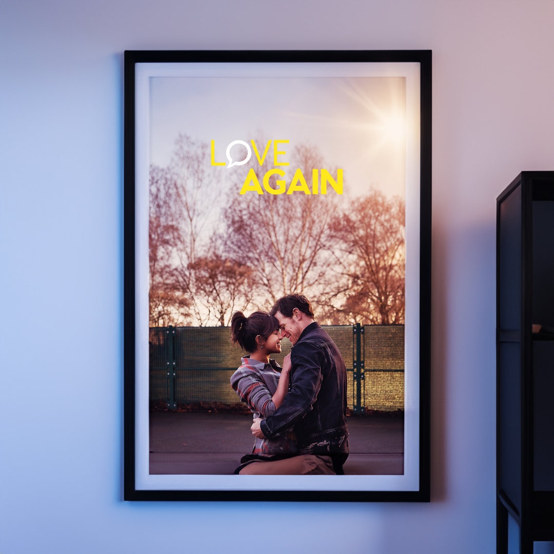 Movie Poster LOVE AGAIN - Etsy