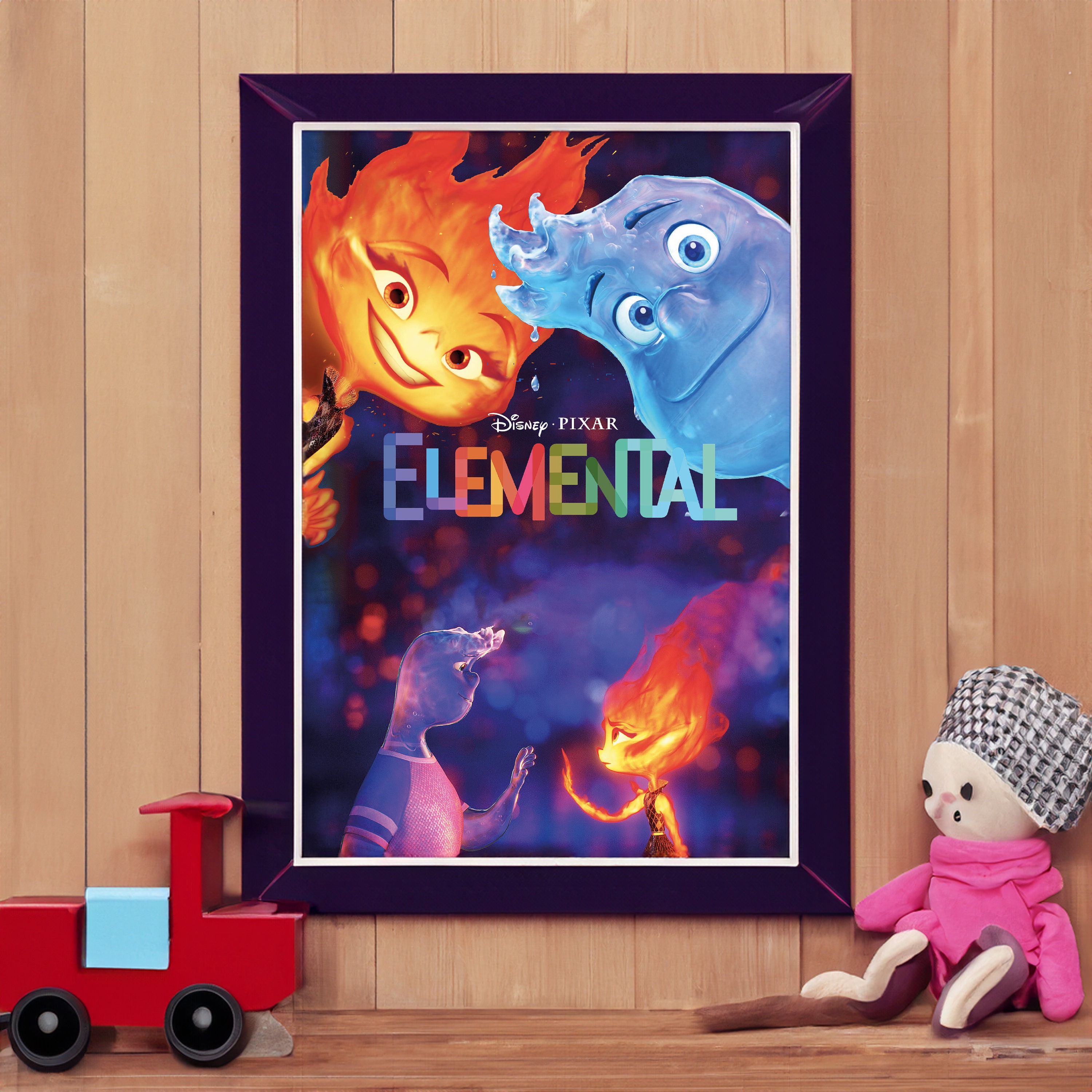 Movie Poster ELEMENTAL - Etsy UK