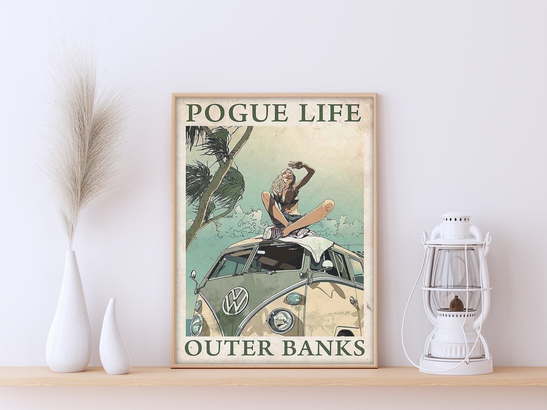 Outer Banks Poster, Minimalist Tv Series Poster, Vintage Retro Art ...