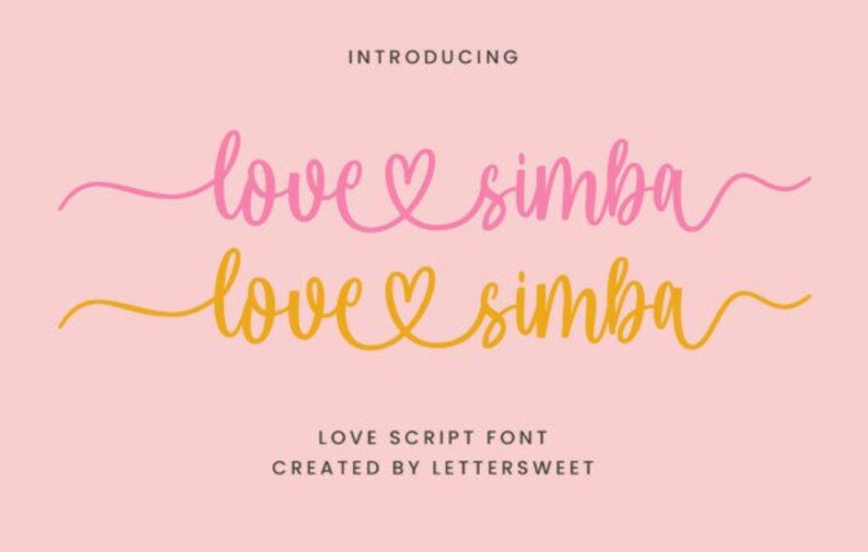 Love Simba Font, Minimalist Font, Cricut Fonts, Casual Font, Modern ...
