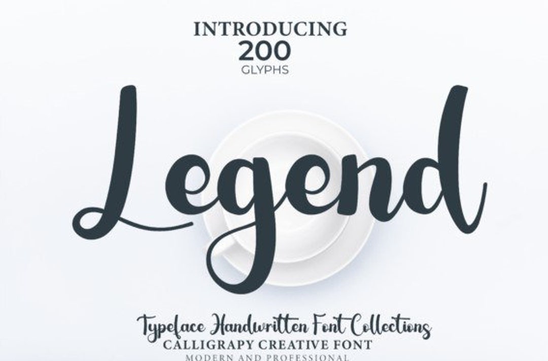 Legend Font, Handwritten Font, Script Beautiful Font, Vintage Font ...