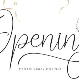 Opening Font, Signature Font, Calligraphy Fonts, Monoline Fonts, Luxury ...