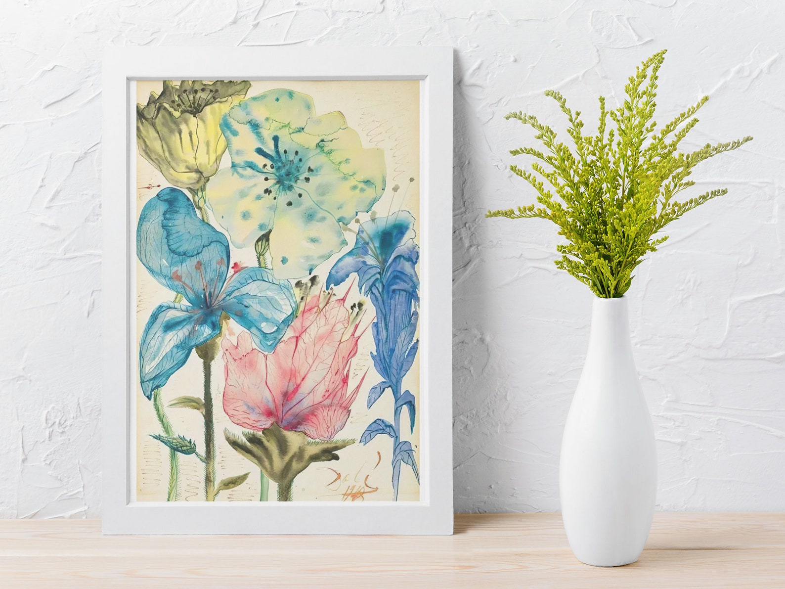 Salvador Dali Fleurs 1948 Poster Salvador Dali Exhibition Print Dali ...