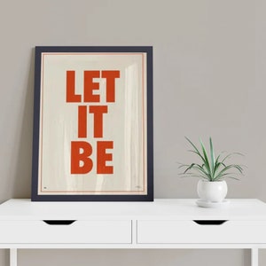 Let It Be - Etsy