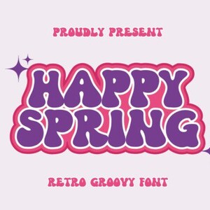 Happy Spring Font, Sans Serif Fonts, Classy Fonts, Handwritten Font ...