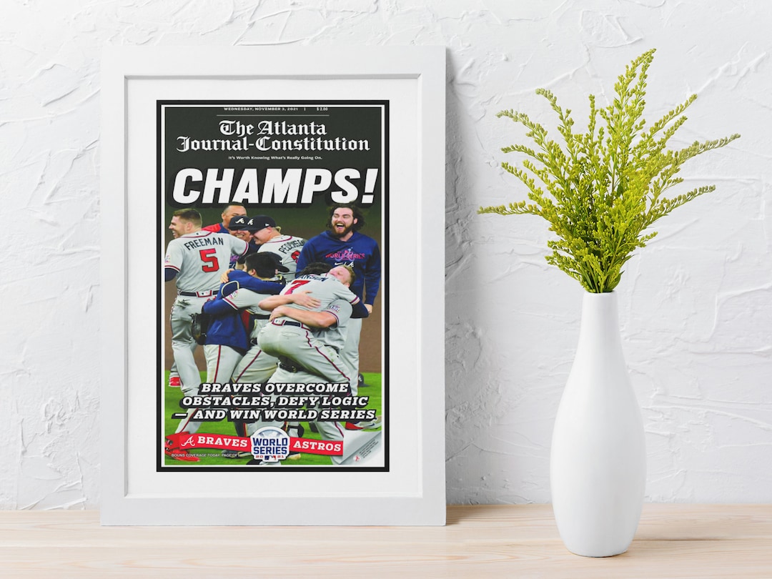 Atlanta Braves Wall Art 2021 Atlanta Braves World Series Champions ...