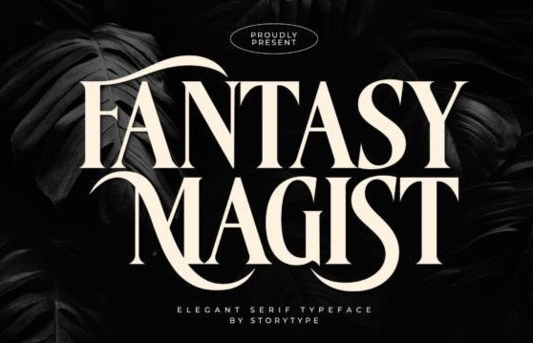 Fantasy Magist Font, Swirly Font, Handwritten Font, Cricut Fonts ...
