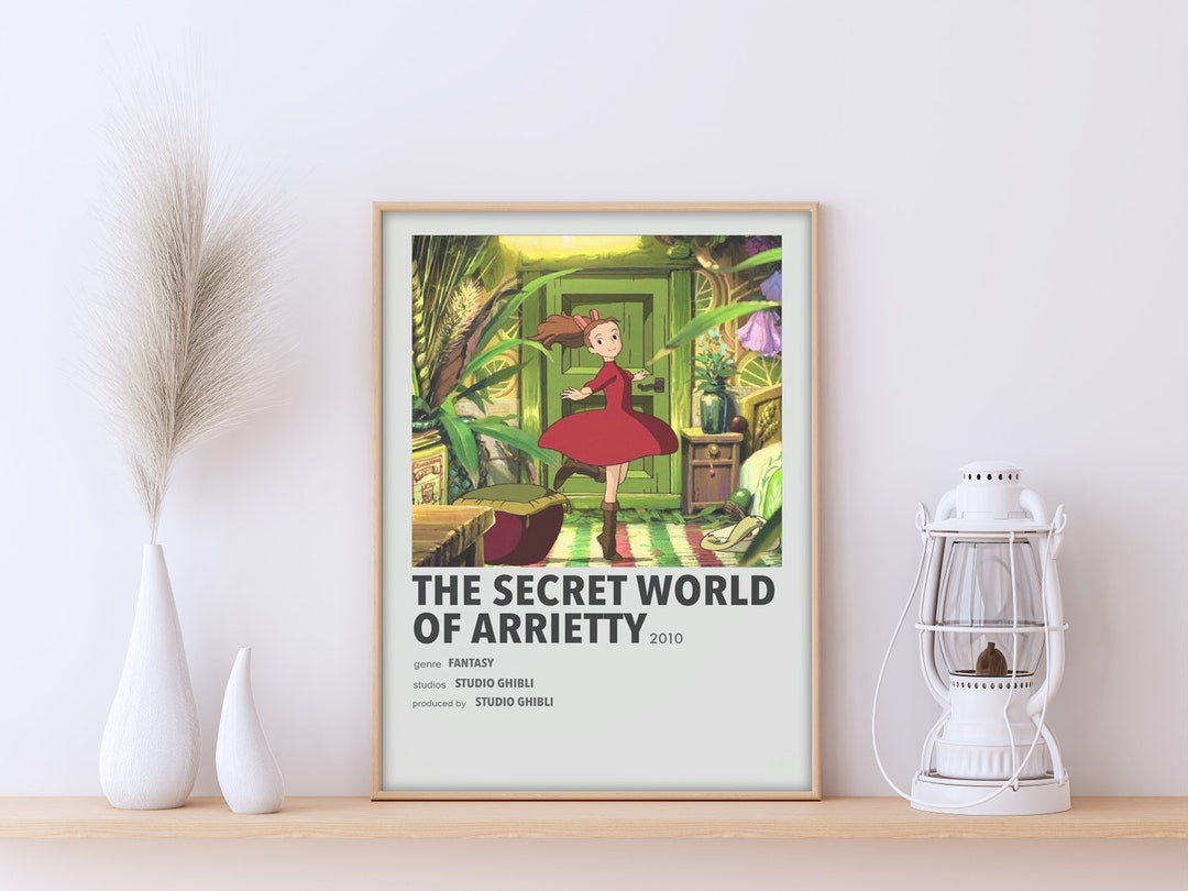 The Secret World of Arrietty Poster, Vintage Arrietty Poster, Film Art ...