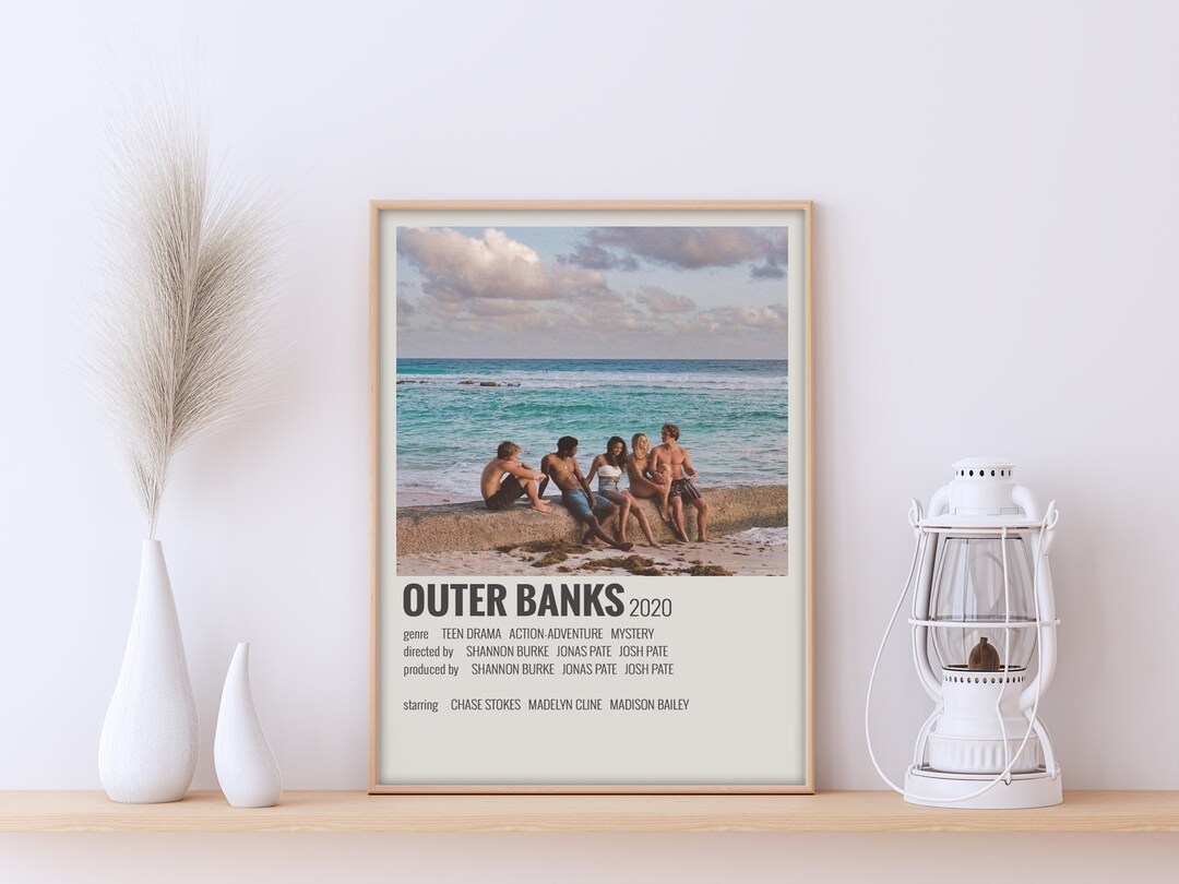 Outer Banks Print Black and White Poster, Outer Banks Wall Art, Outer ...