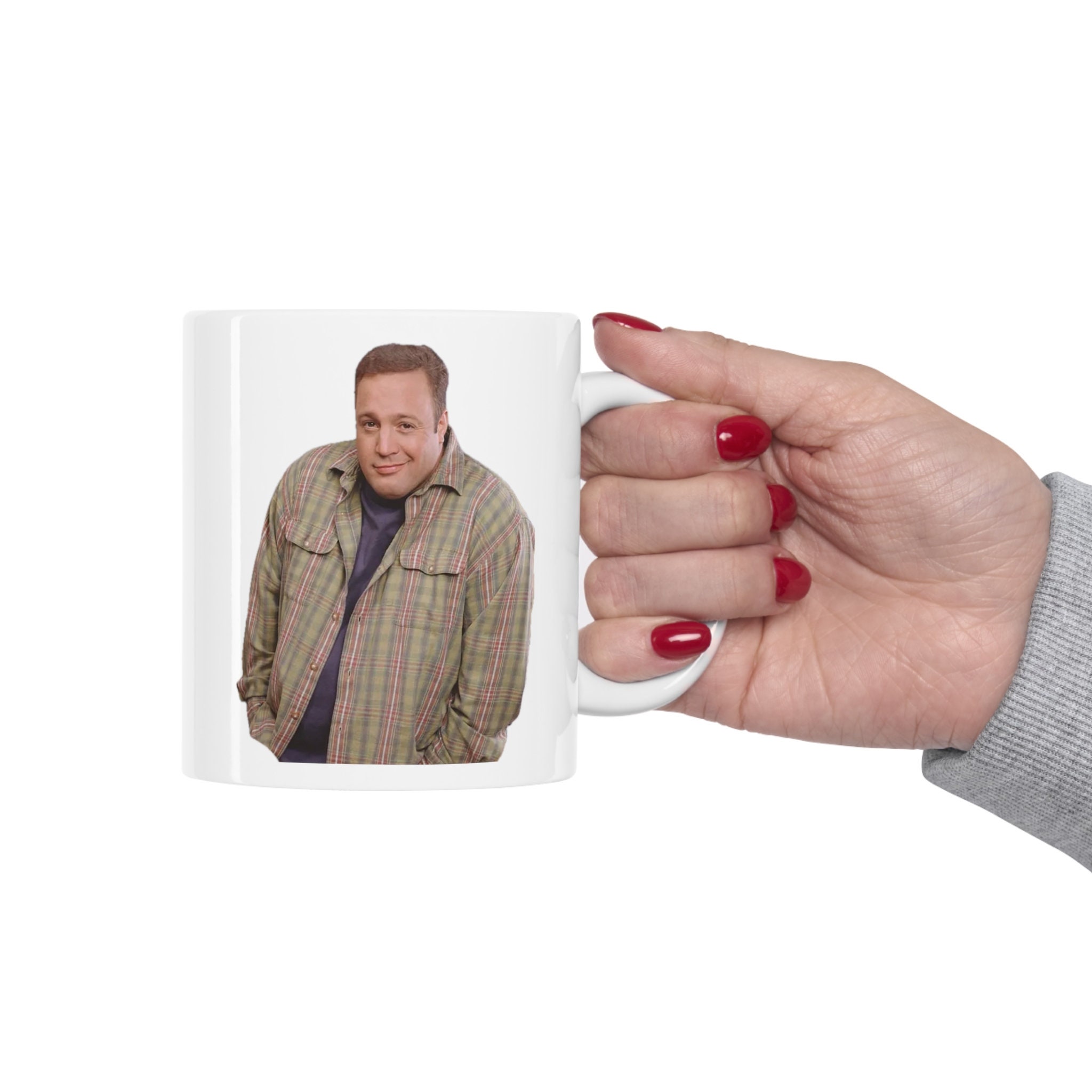 Kevin James Smirking Meme Mug - Funny Coffee Cup - Gift for King of ...