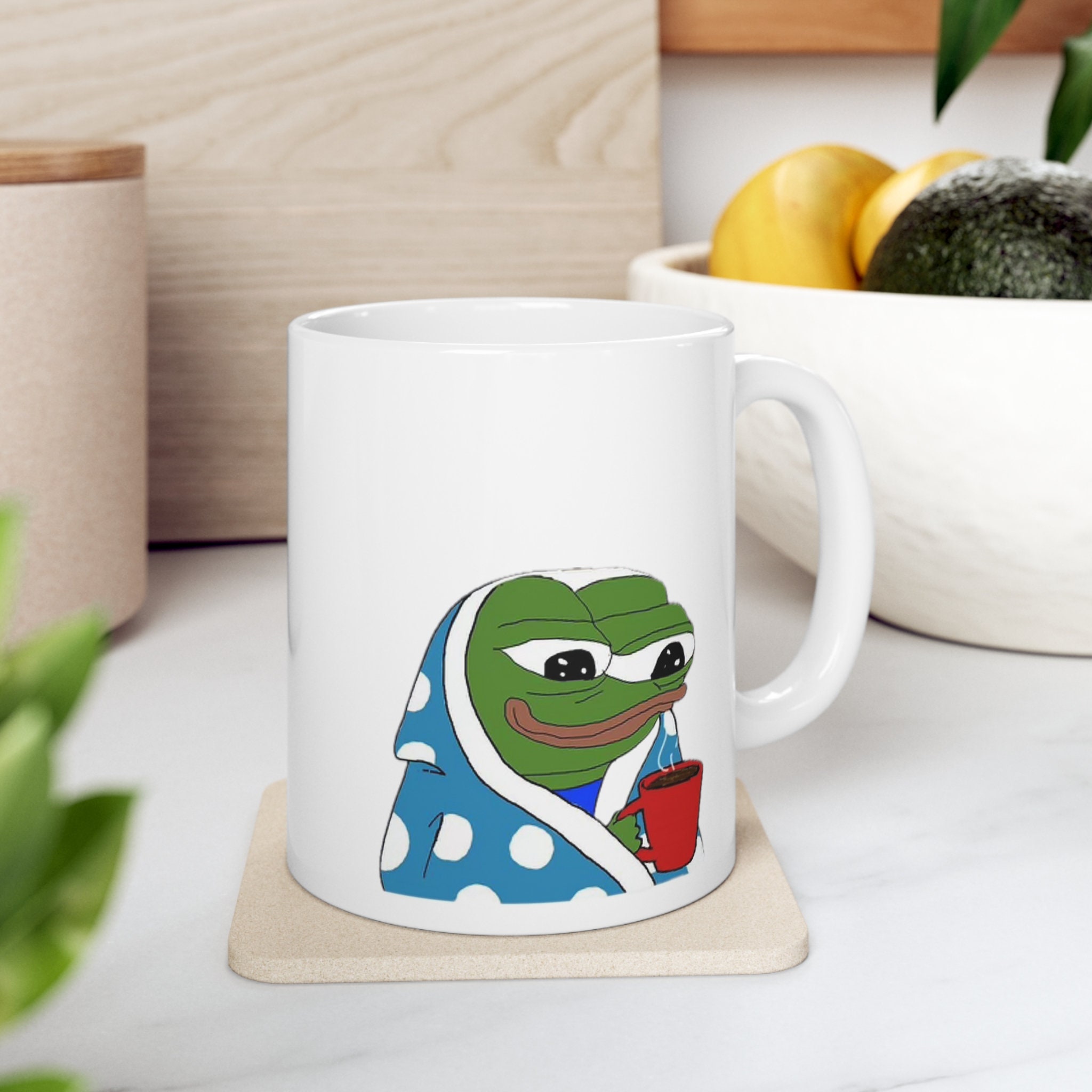 Rare Cozy Pepe Comfort Mug - Unique Internet Meme Collector's Cup for ...