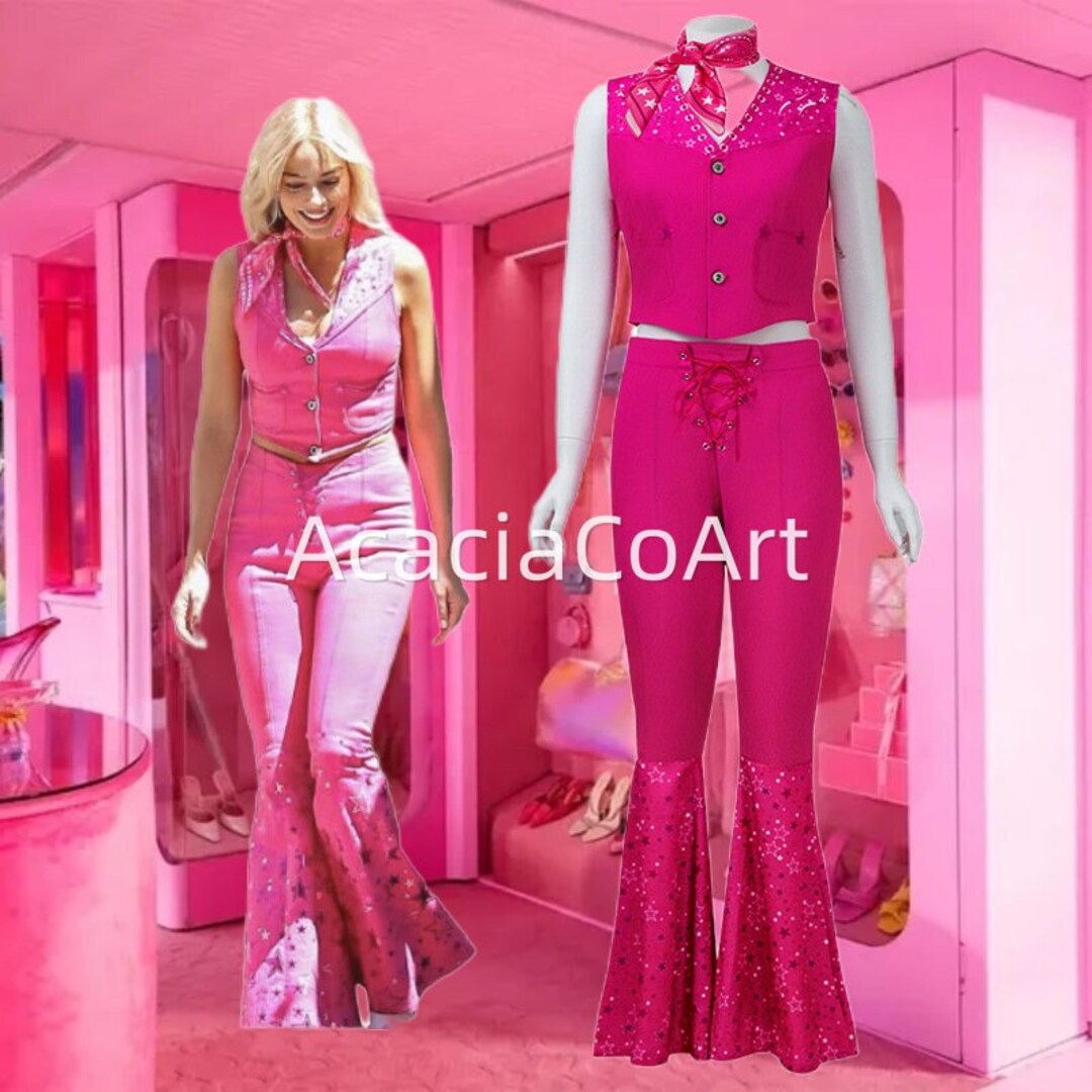 Rose Pink Cowgirl Suit Barbie Full Set Cosplay Costume - Etsy