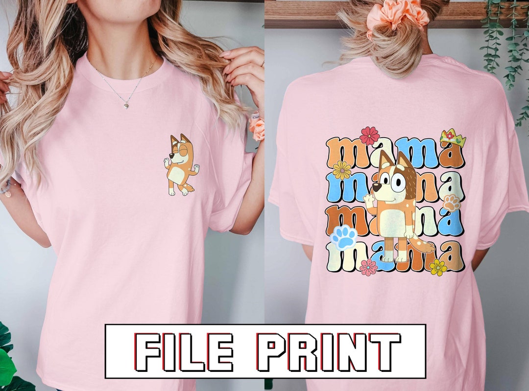 Bluey Mom Png Files Bluey Mama PNG Blue Dog Mom Png - Etsy