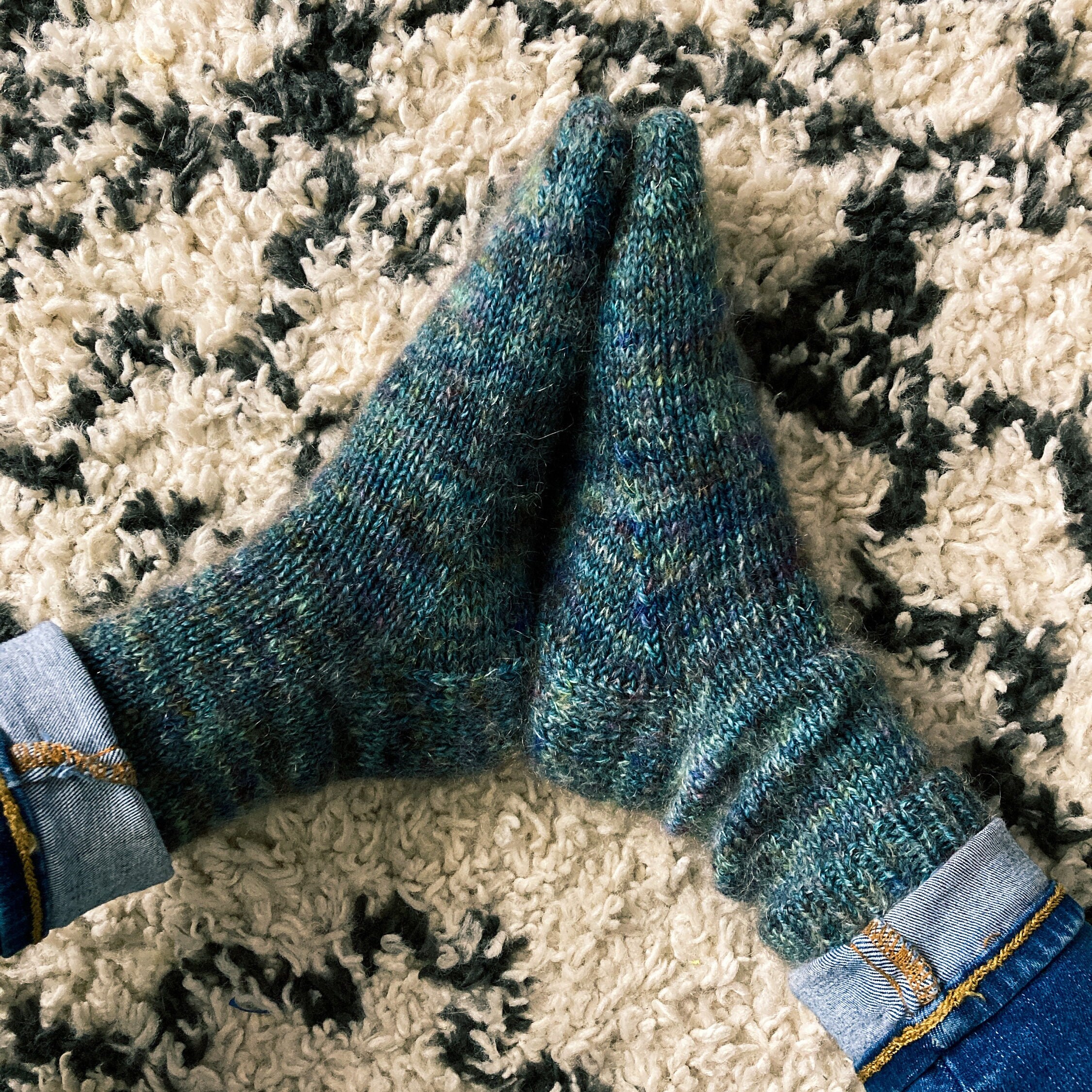 Easy Worsted Weight Socks Knitting Pattern (PDF Pattern) - Etsy