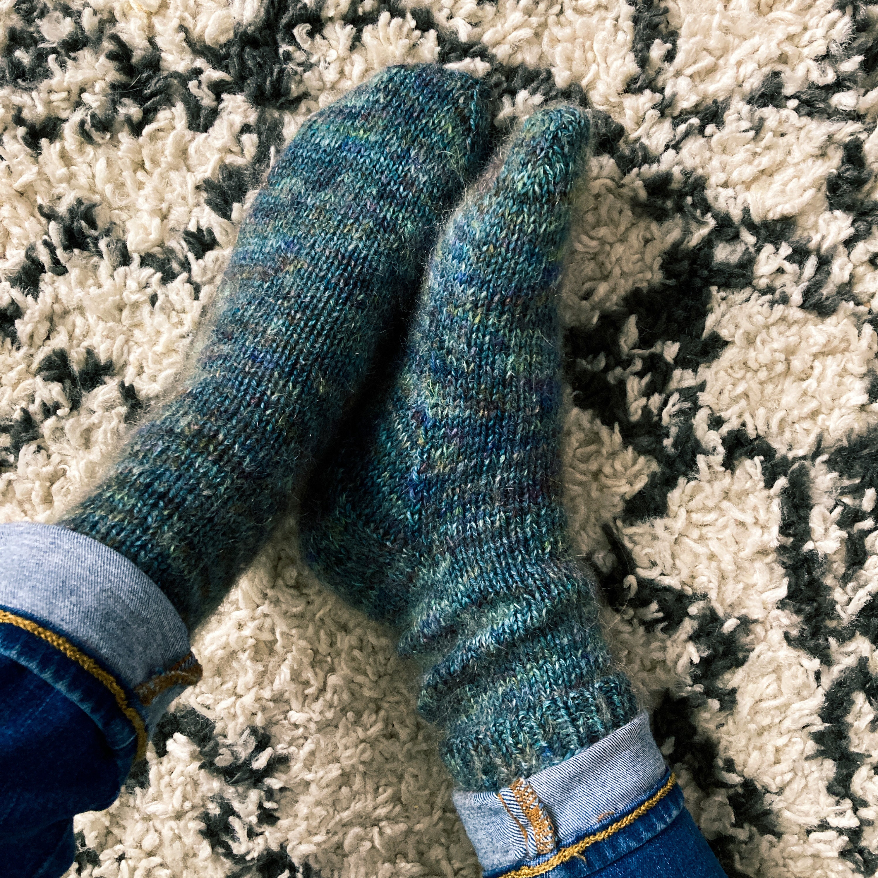 Easy Worsted Weight Socks Knitting Pattern (PDF Pattern) - Etsy