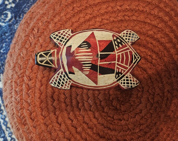 Fiji Hand Carved Wooden Mask Turtle Image South Pacific Ritual ...