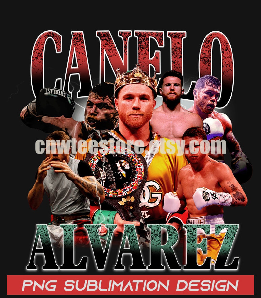 Canelo Alvarez Boxing Fighter Design PNG Digital Instant - Etsy
