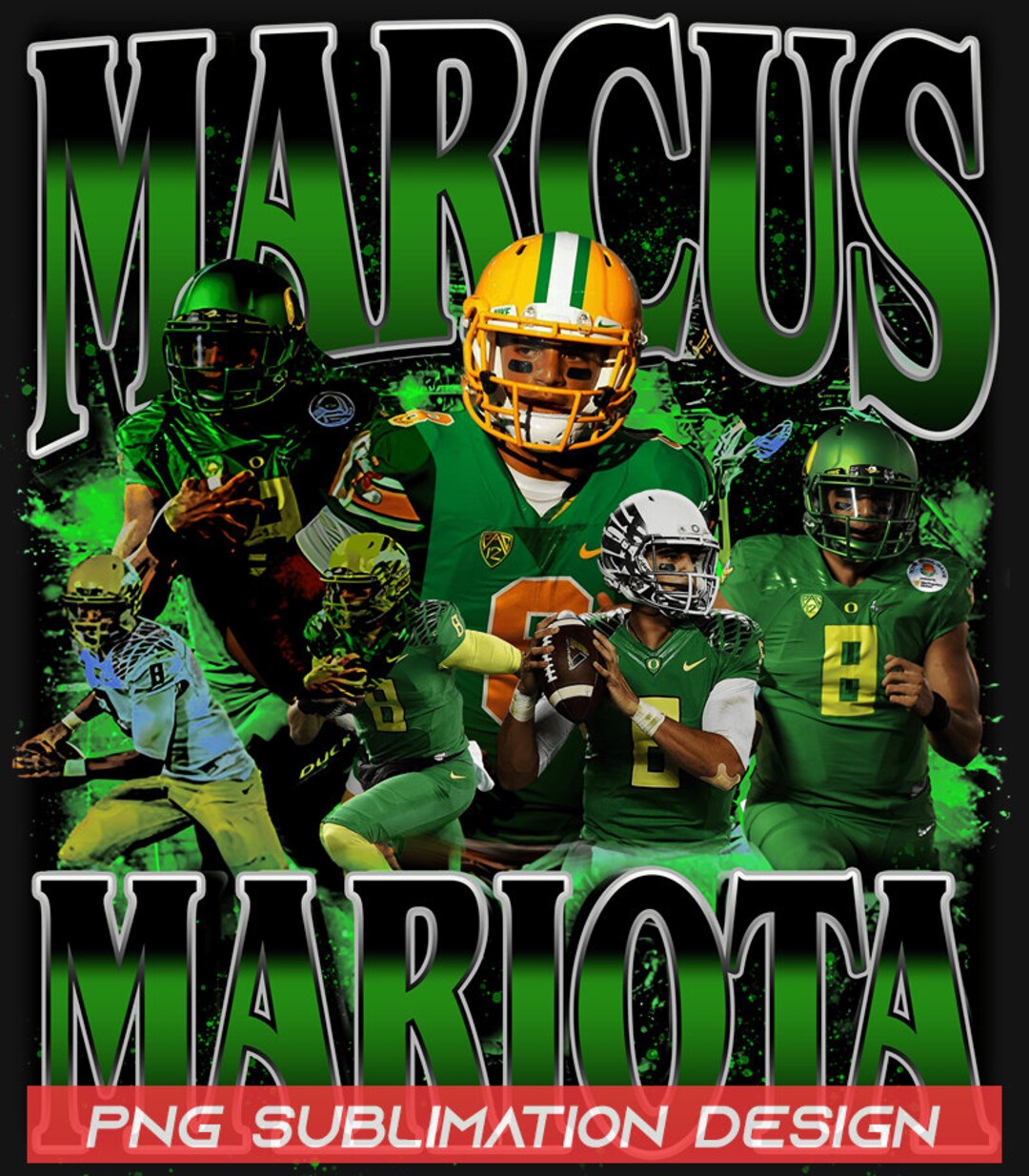 Marcus Mariota NFL Football T-shirt Design PNG Digital Instant - Etsy
