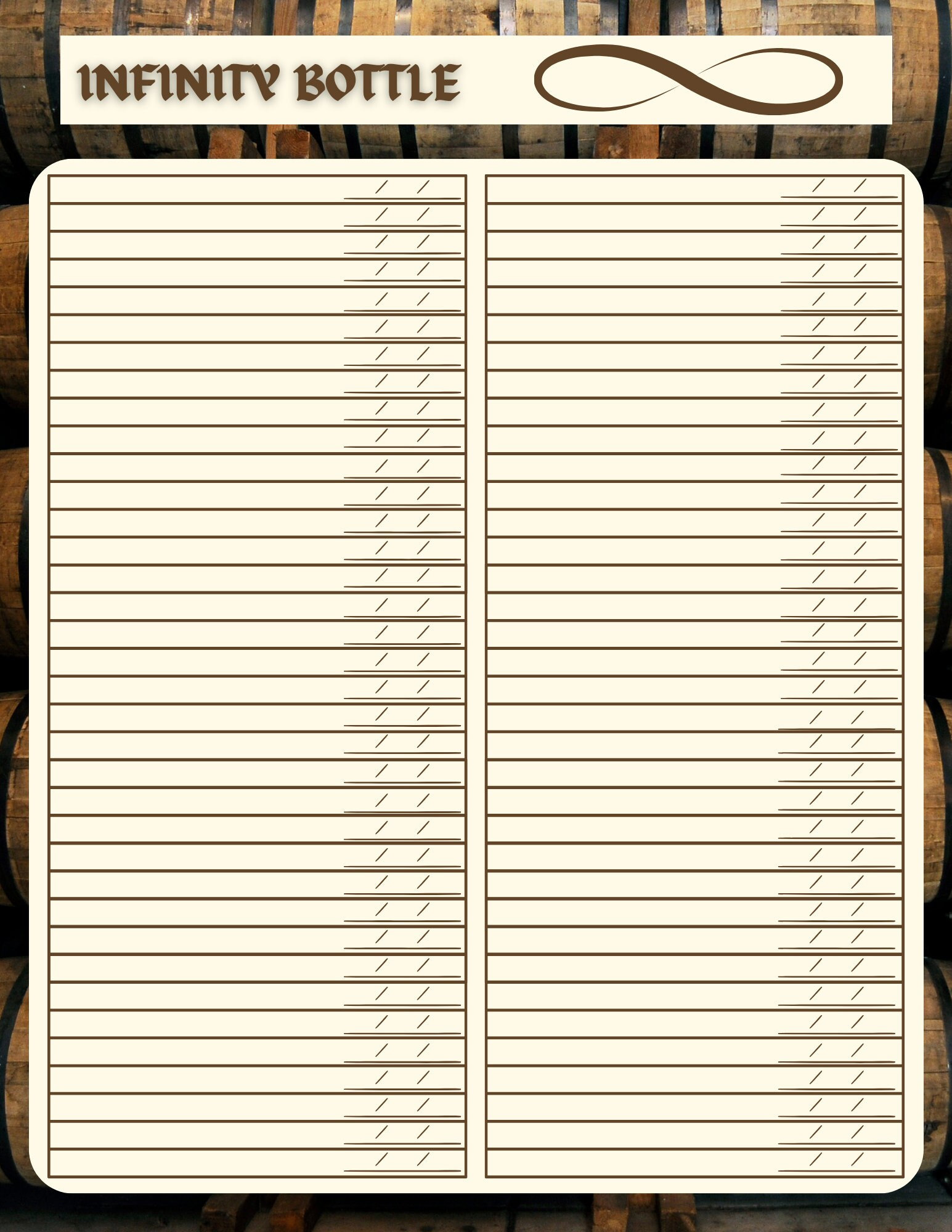 Infinity Whiskey Bottle Label - Etsy