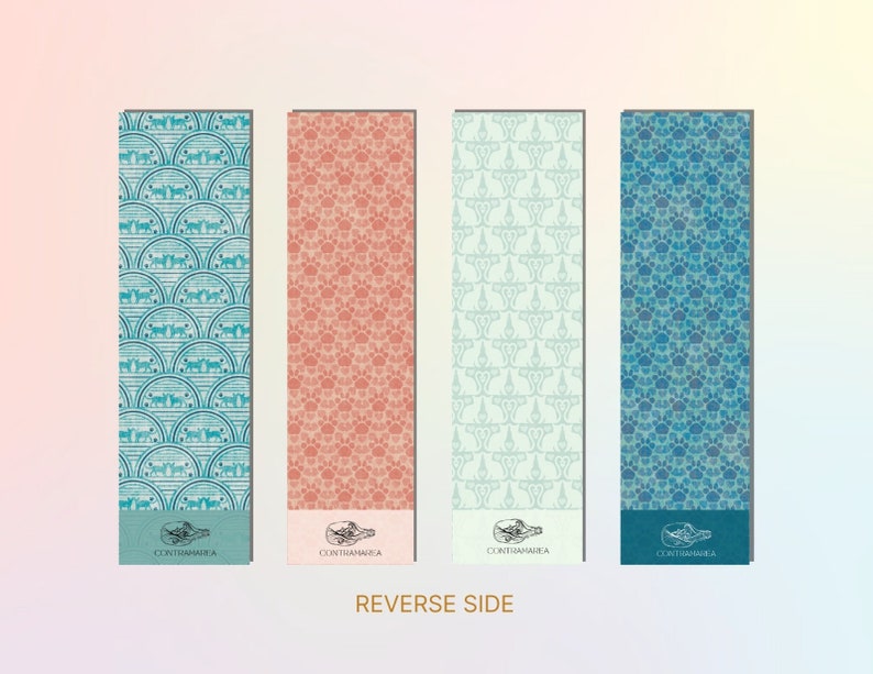 Pastel Cats Double-sided Bookmarks, Digital Printable, Instant Download ...