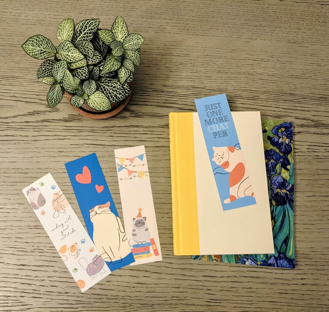 Pastel Cats Double-sided Bookmarks, Digital Printable, Instant Download ...