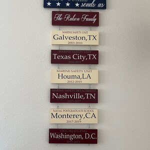Coast Guard Décor USCG Duty Station Sign Military Retirement Gift for ...