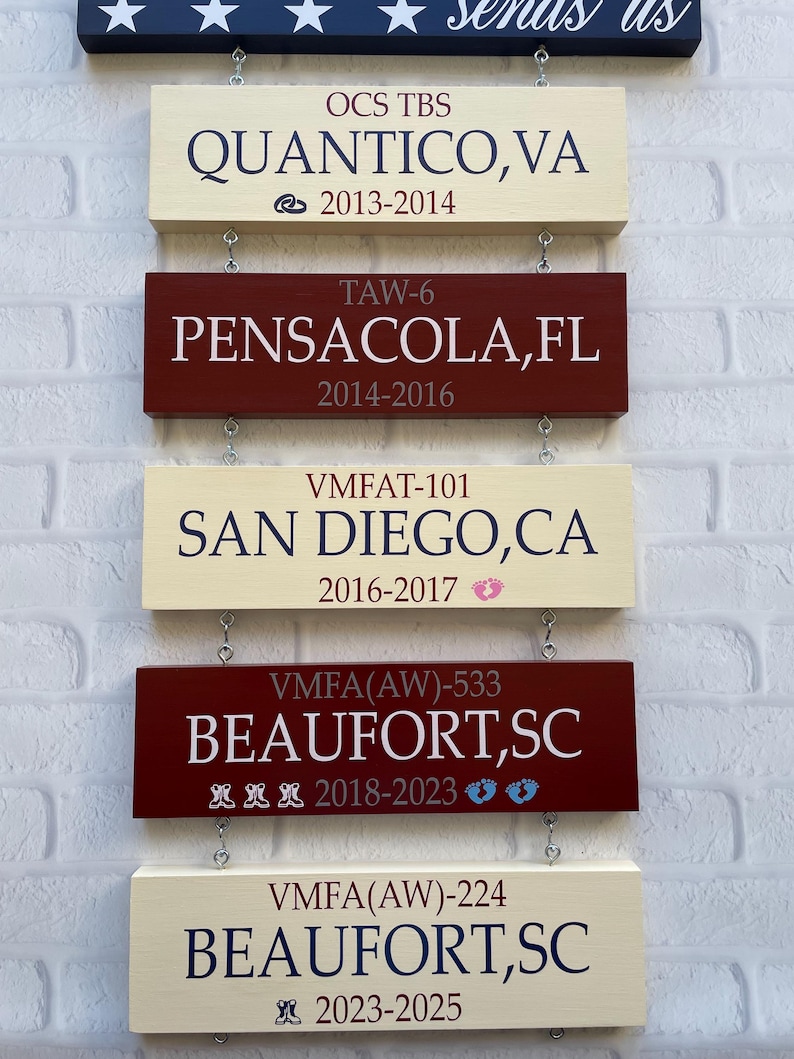 Coast Guard Décor USCG Duty Station Sign Military Retirement Gift for ...