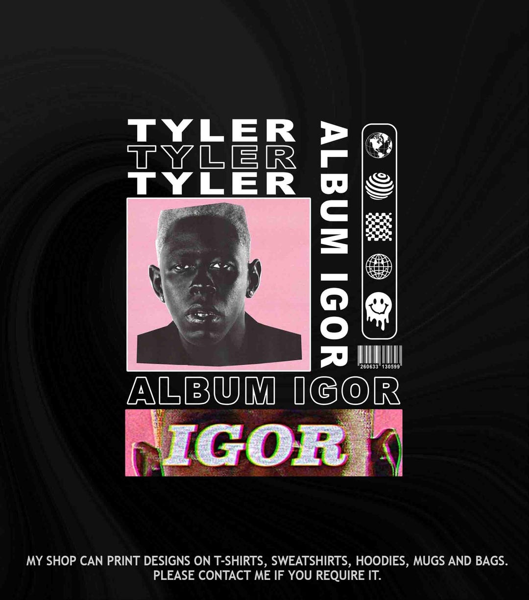 Vintage Tyler the Creator Png, Tyler the Creator Rap Singer Digital ...