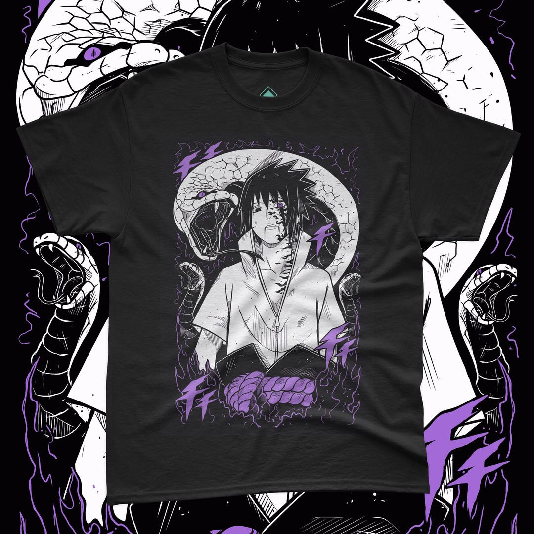 Sasuke Uchiha - Naruto: Shippuden | Unisex Anime Classic Crew T-shirt ...