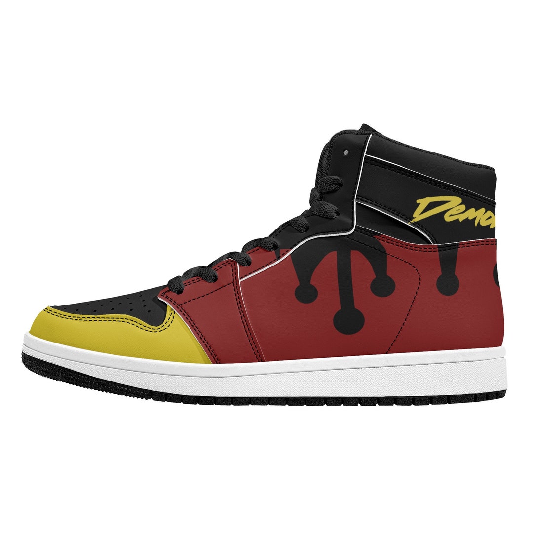 Doma Demon Slayer Men's High Top Leather Sneakers - Etsy