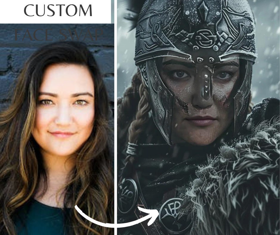 A Warrior Custom Portrait| Face Swap| 6 Different Options to Choose ...