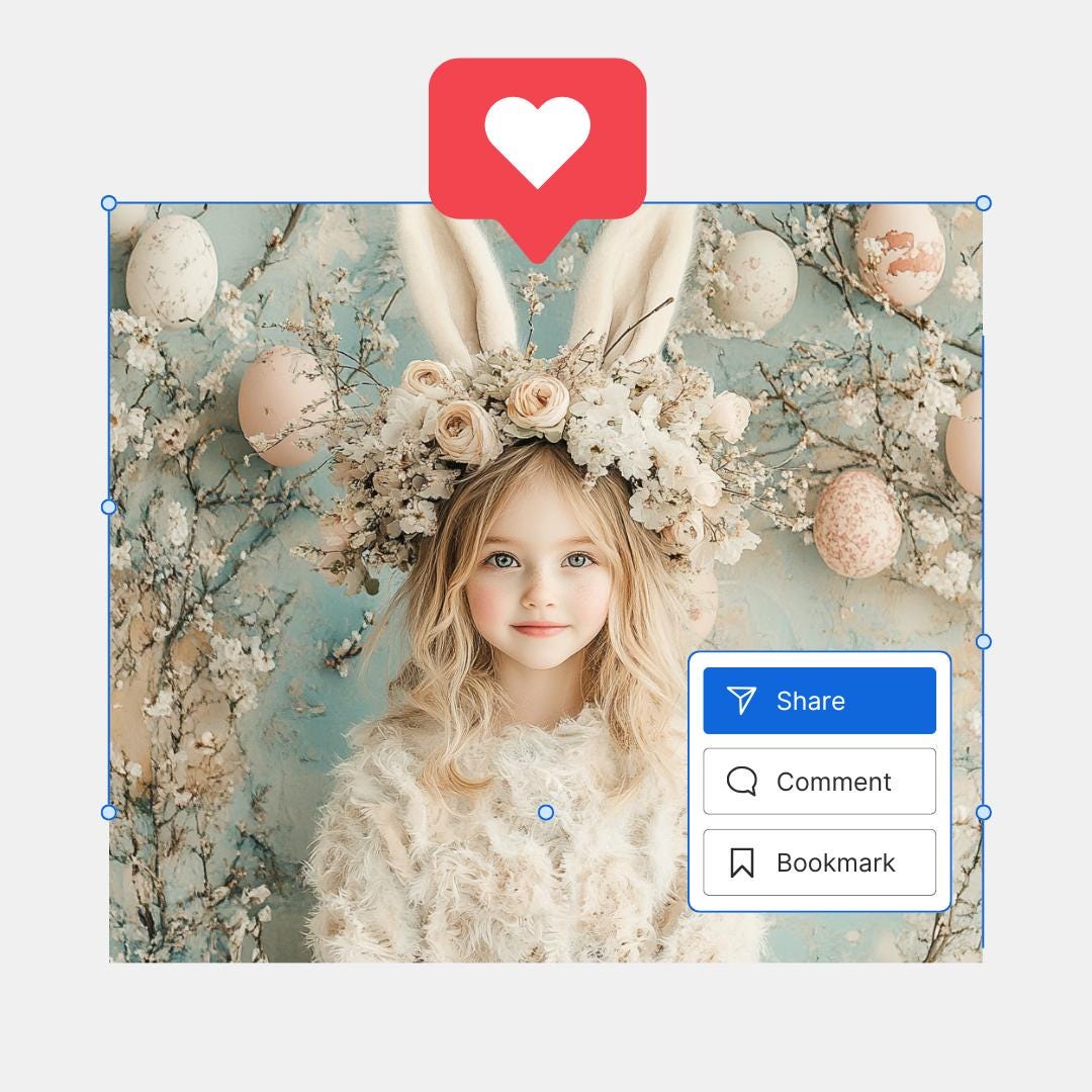 Custom Easter Bunny Collage – Personalized Printable With Your Photo ...