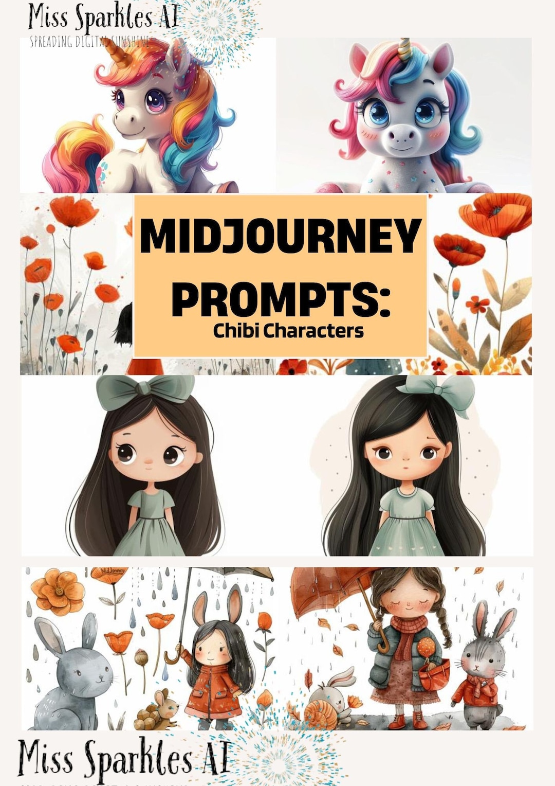 Create Cute Chibi Characters With Midjourney Guide+prompts!|characters ...
