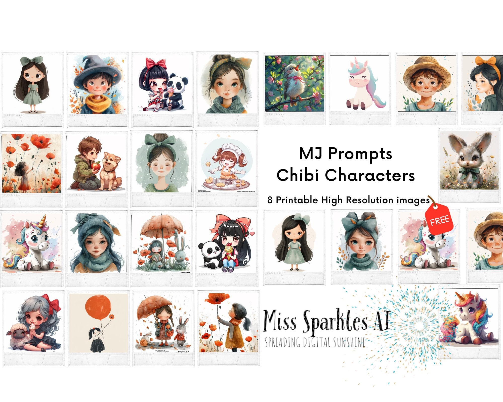 Create Cute Chibi Characters With Midjourney Guide+prompts!|characters ...