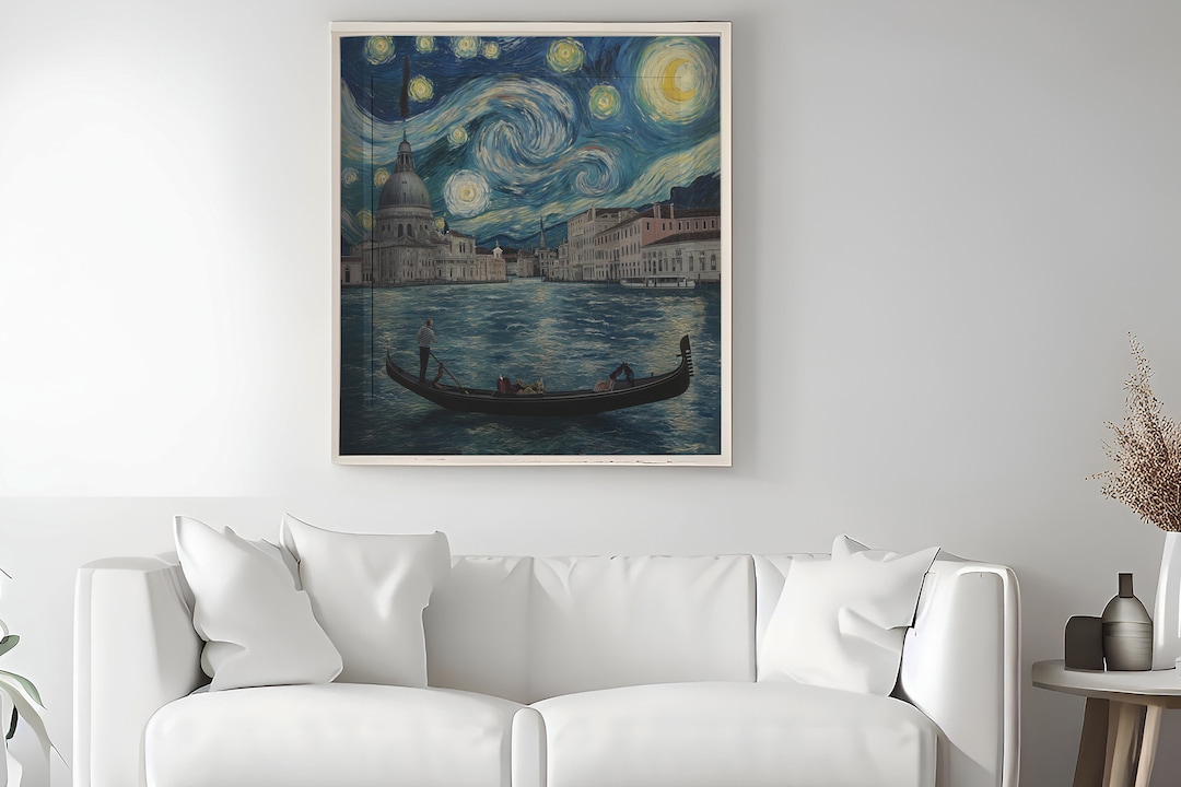 Starry Night Over Venice | Digital Art Print| Printable| Van Gogh - Etsy