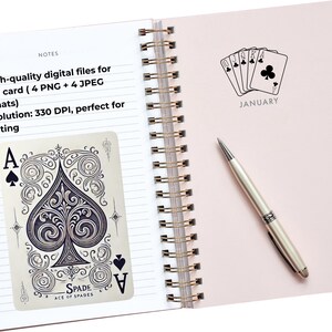 Playing Card Art Set:ace of Hearts, Spades, Diamonds, and Clubs| Aces ...