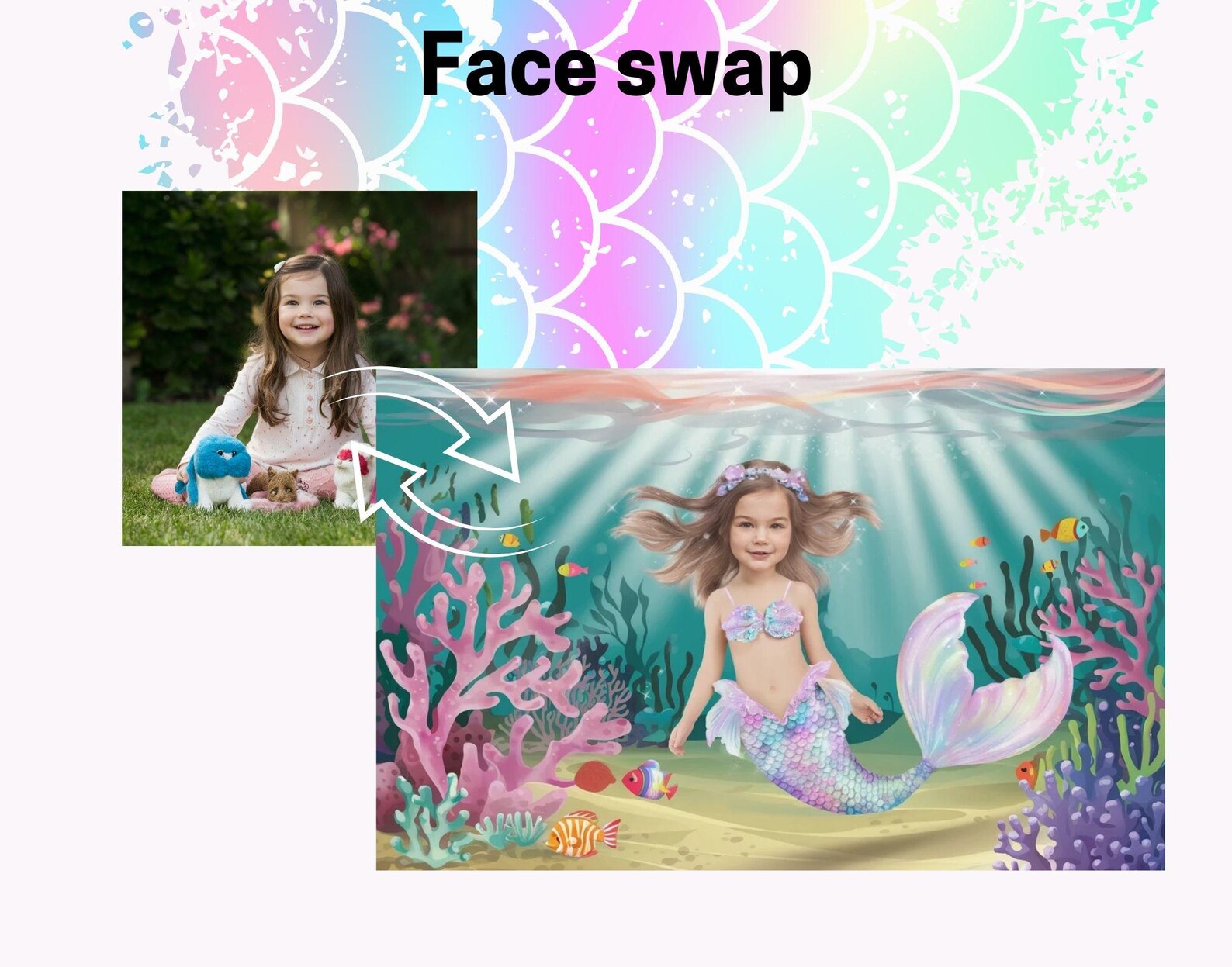 Enchanted Mermaid Face Swap – Custom Undersea Portrait| Custom ...