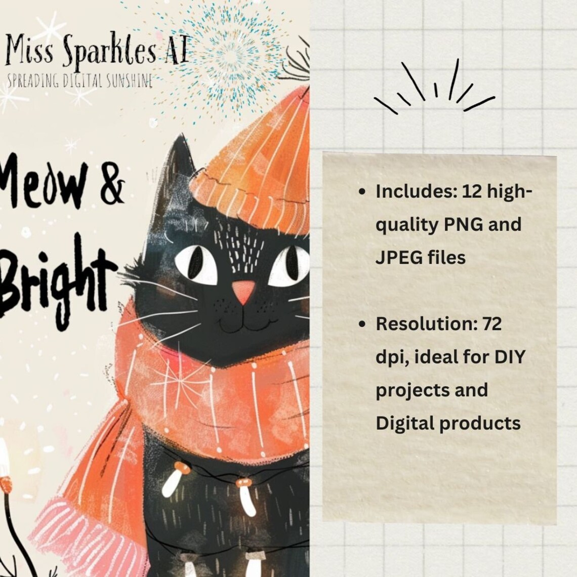 Whimsical Cats| SVG Files| Jpeg | Svg Cats| Cats Stickers| Cats Clipart ...