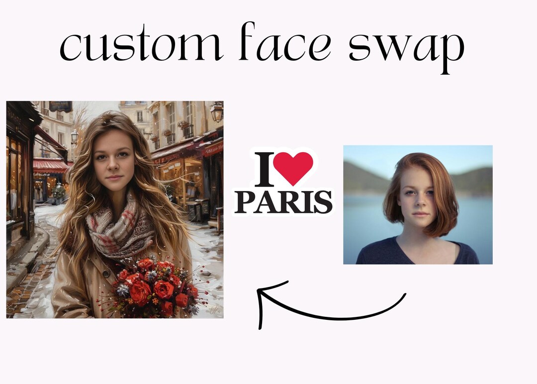 Face Swap - I Love Paris| Custom Portraits | Face Editing |custom ...