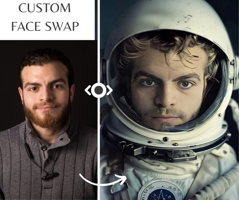 Custom Astronaut Portraits| Face Editing| Custom Pictures Gift| Space ...