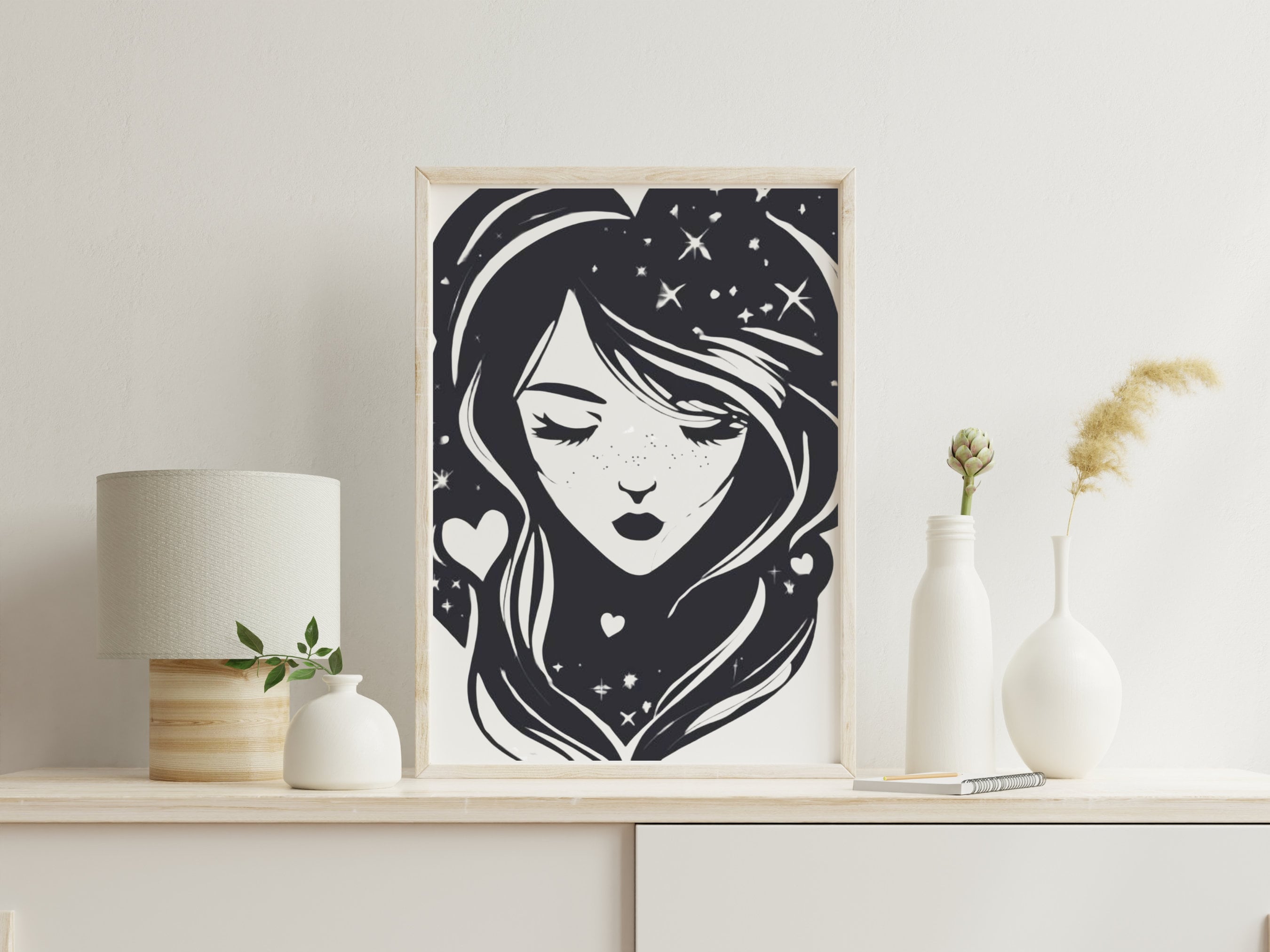 Anime Style Heart Vector Design - Digital Download | SVG | PNG| Vector ...