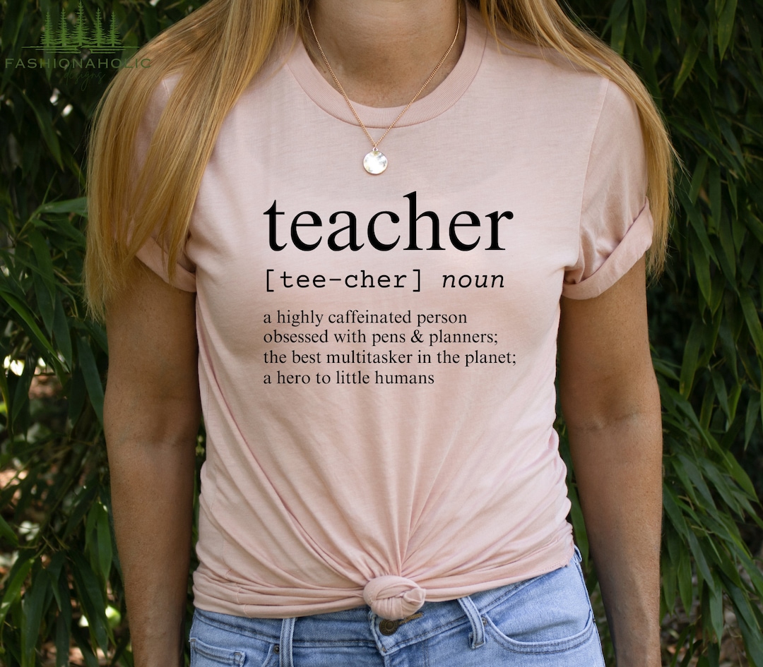 Teacher Definition T-shirt - Etsy