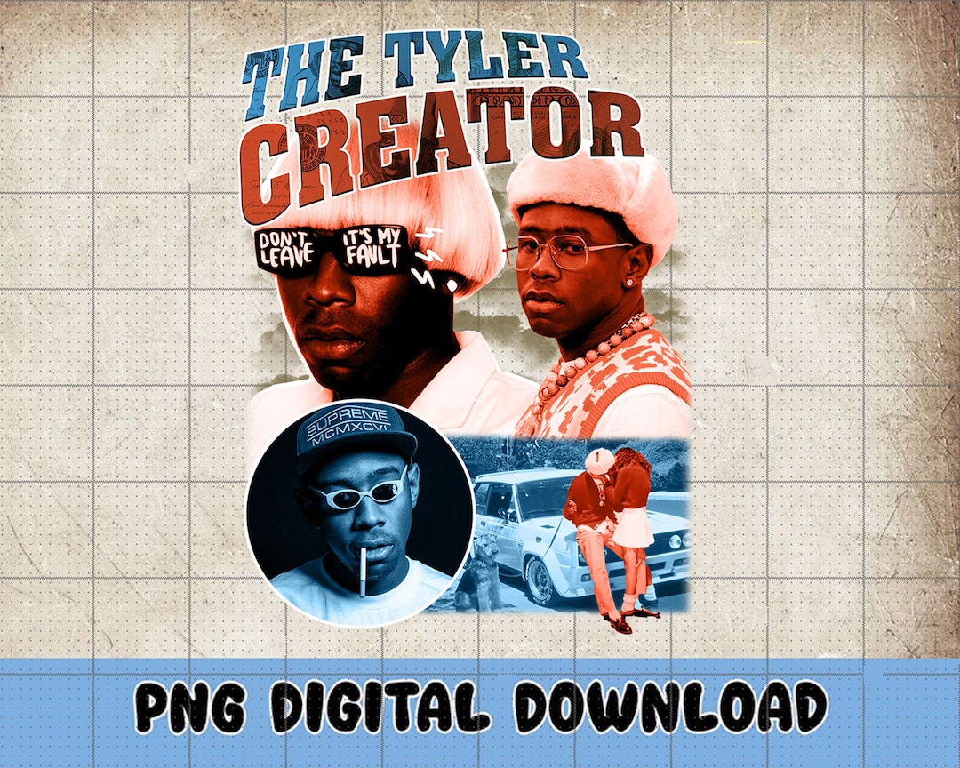 Vintage Tyler the Creator Png, Tyler the Creator Rap Singer Digital ...